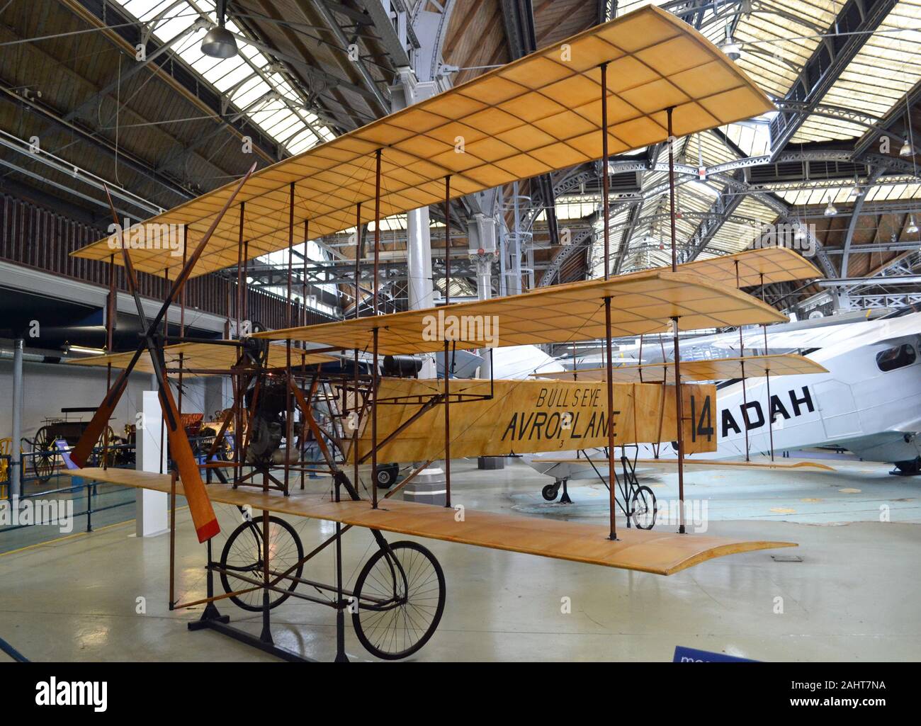 Roe Triplane 1 Replica of a 1908 aircraft, at the Museum of Science and ...