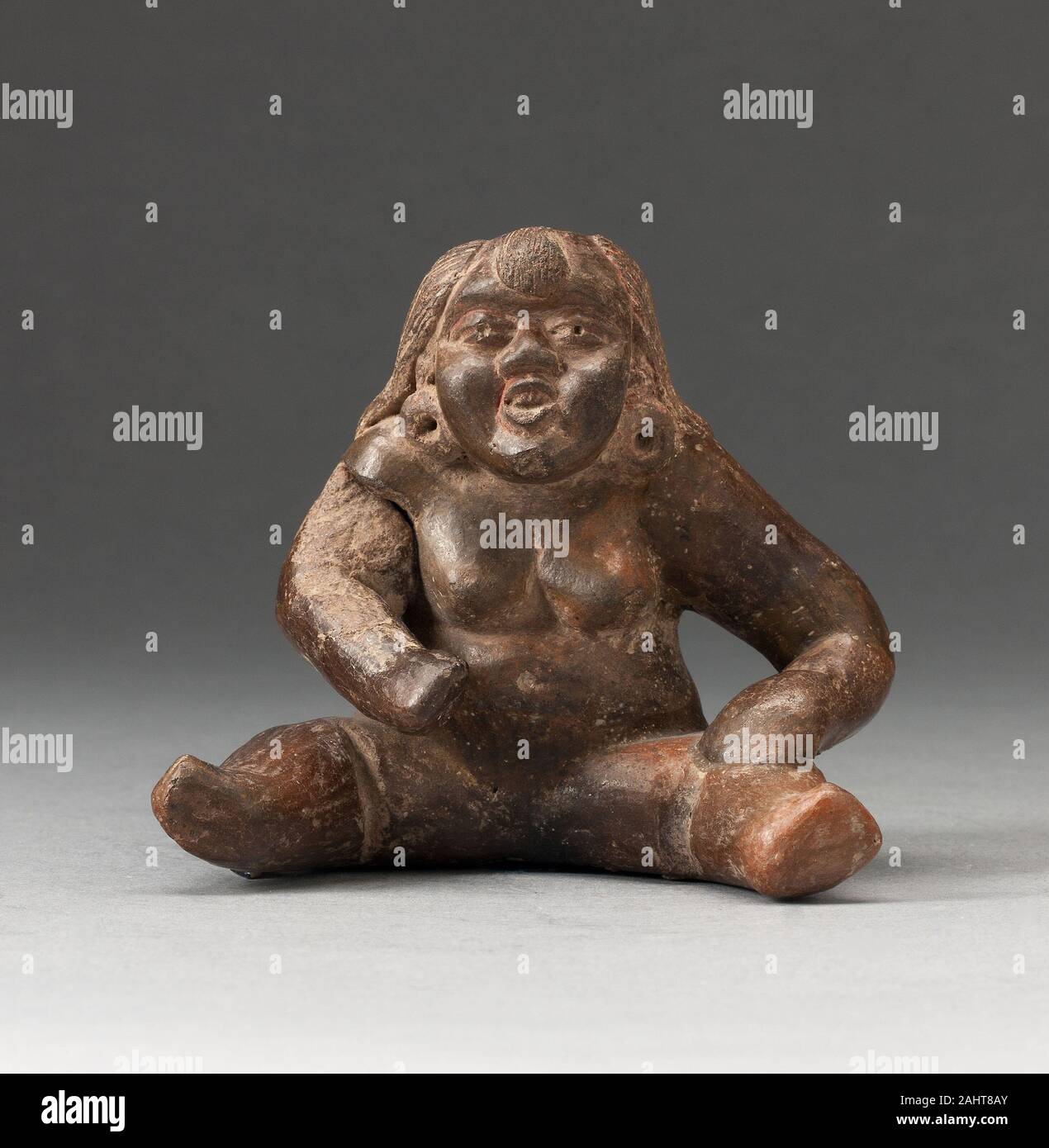 Olmec. Seated Female Figure. 800 BC–400 BC. México. Ceramic and pigment ...