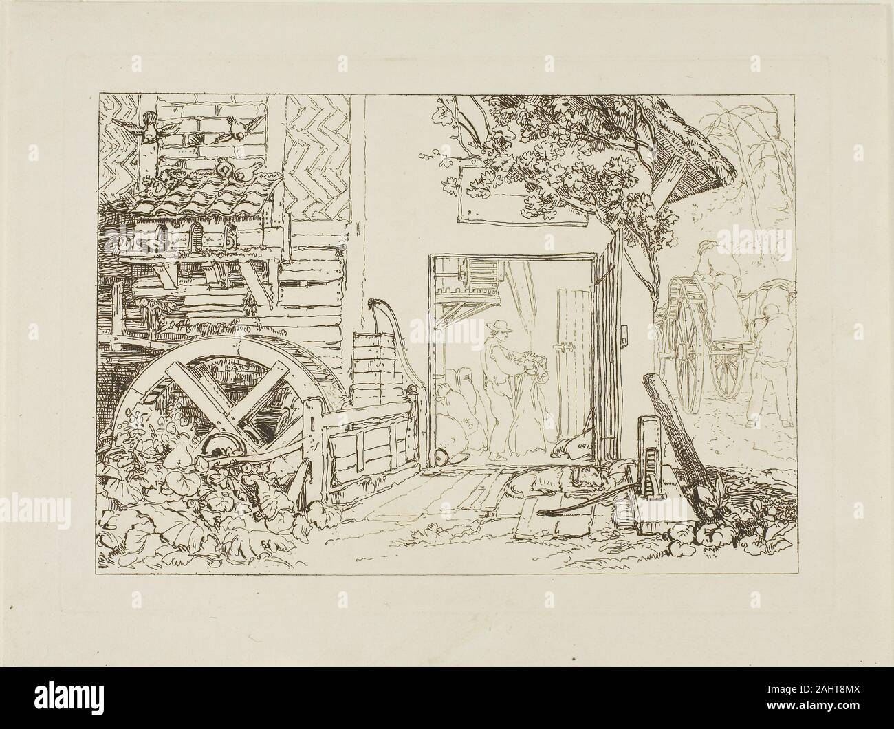 Joseph Mallord William Turner. Pembury Mill, Kent, plate 12 from Liber ...