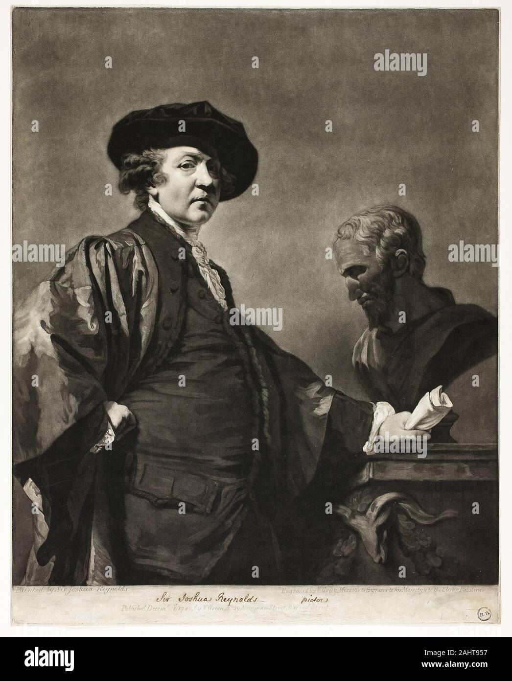 Valentine Green. Sir Joshua Reynolds. 1780. England. Mezzotint on paper ...