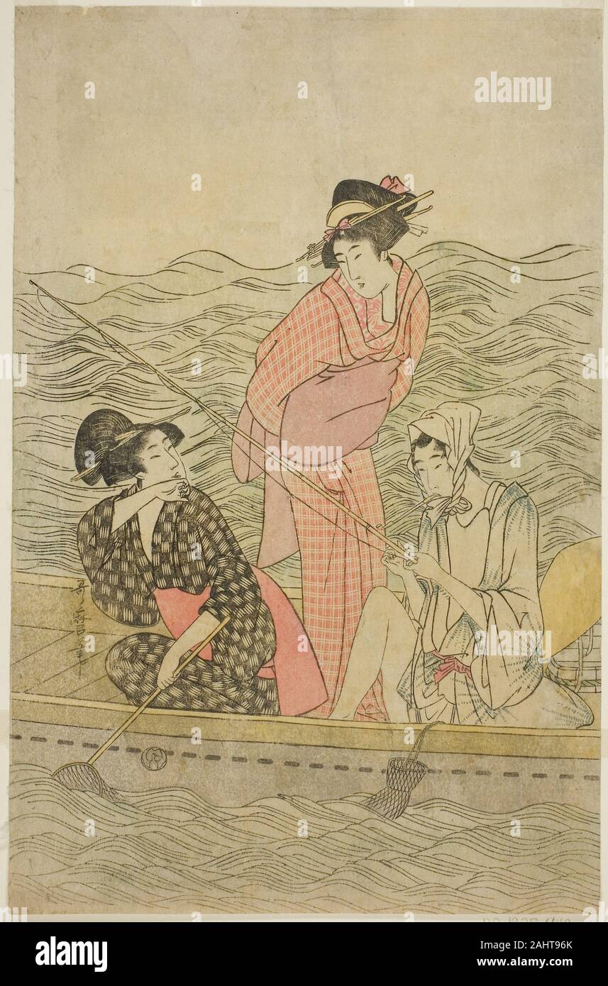 Kitagawa Utamaro. Fishing Excursion. 1794–1804. Japan. Color woodblock ...