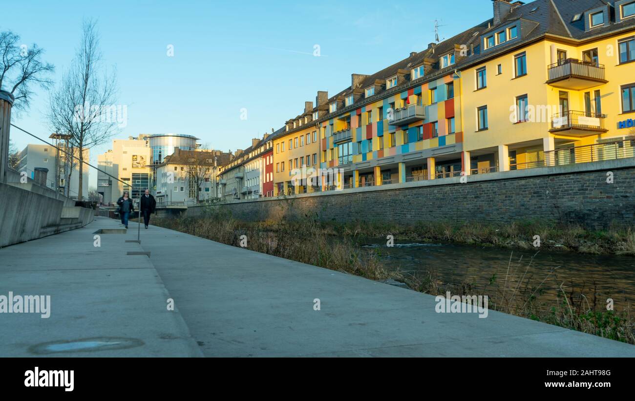City of Siegen - Development in the shopping district, NRW,Germany ...