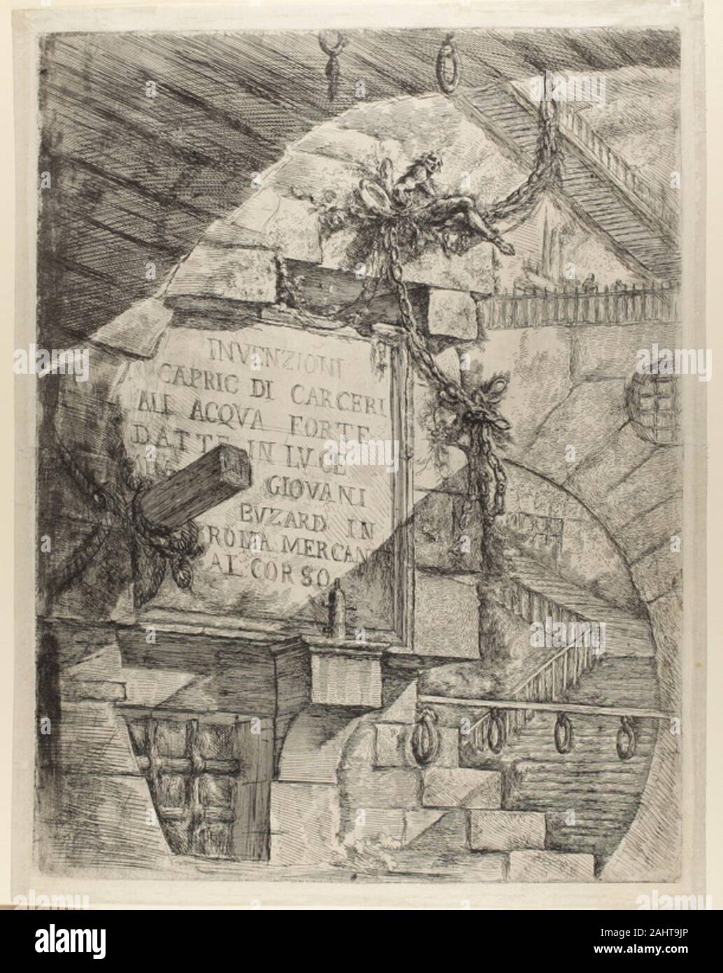 Giovanni Battista Piranesi. Title Page from Imaginary Prisons. 1749 ...