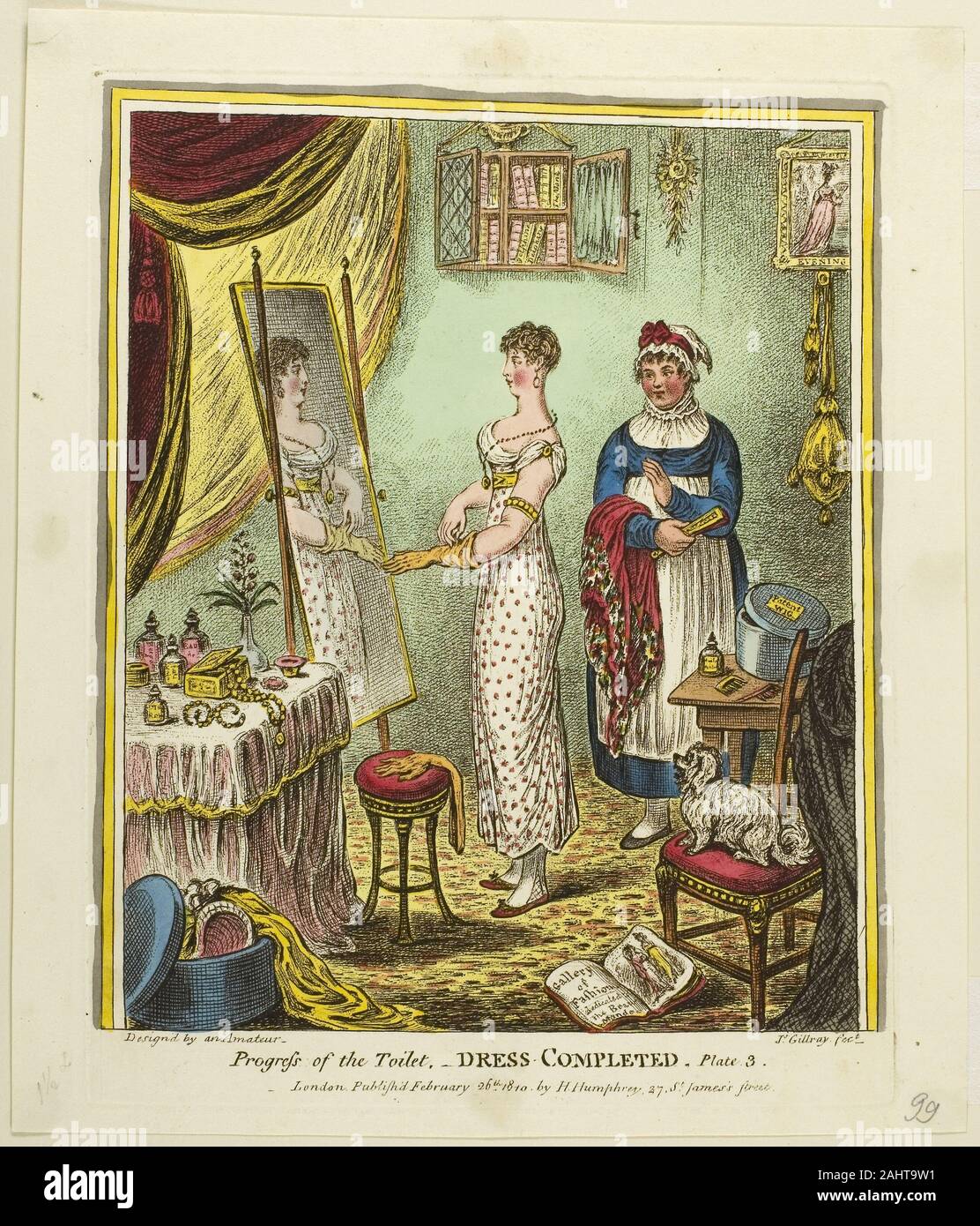James Gillray. Dress Completed, plate three of Progress of the Toilet ...