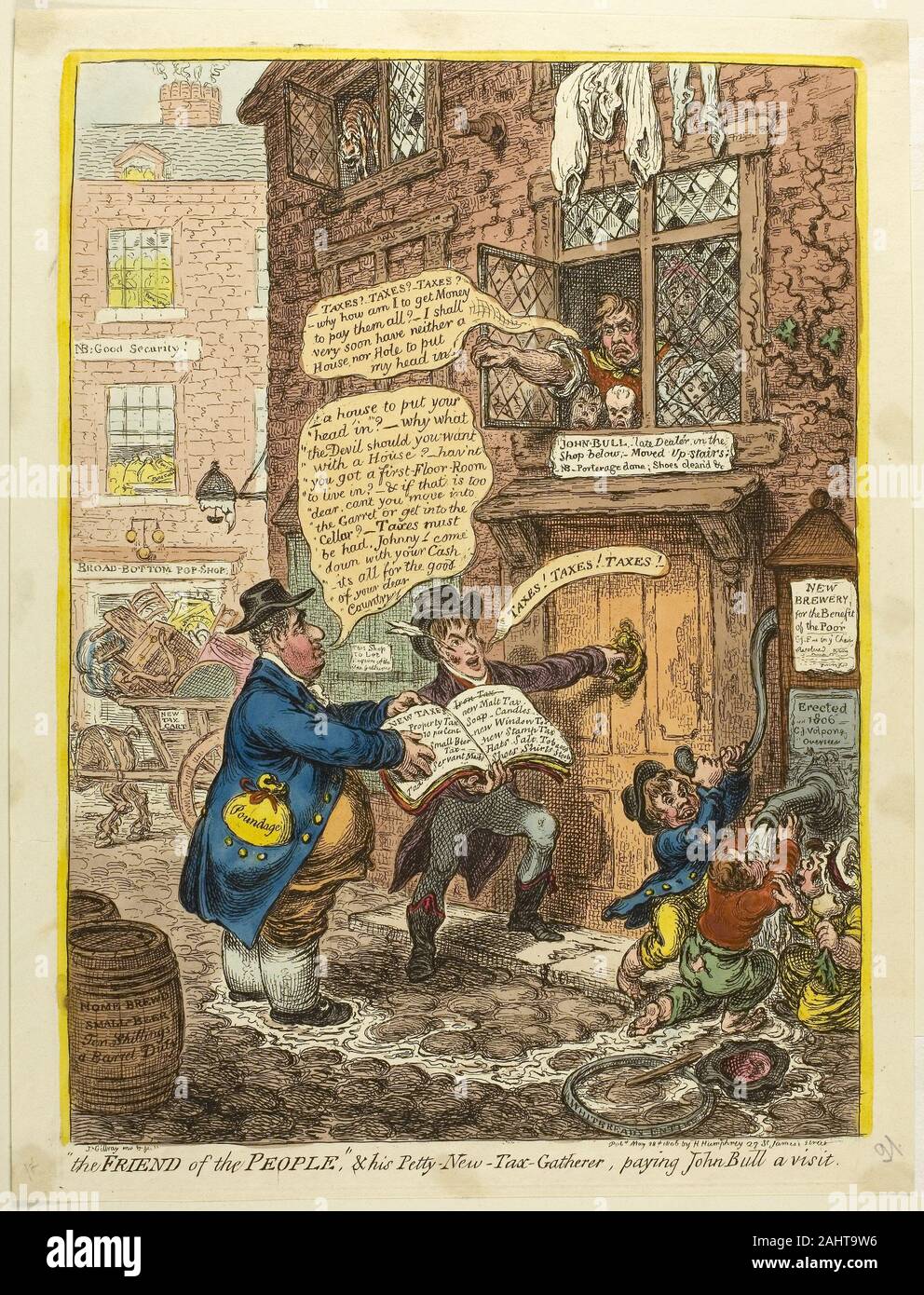James Gillray. Friend of the People. 1806. England. Hand-colored ...