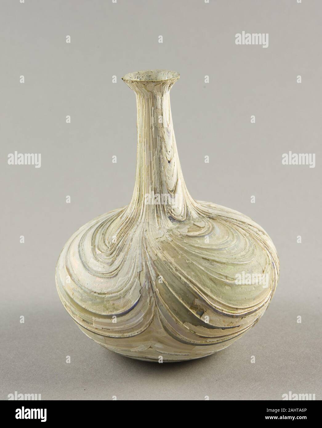 Ancient Roman. Bottle. 100 BC–100 AD. Syria. Glass, blown technique ...