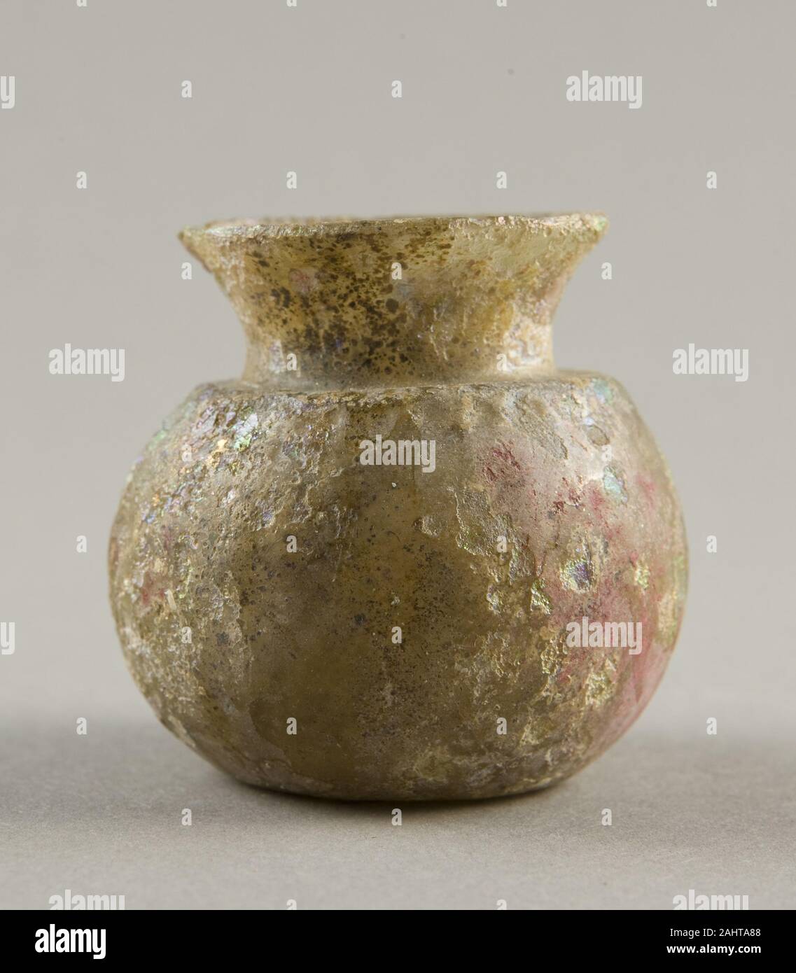 Ancient Roman. Jar. 101 AD–600 AD. Mediterranean Region. Glass, blown ...