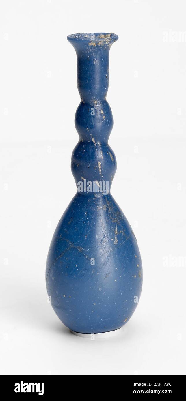 Ancient Roman. Bottle. 1 AD–200 AD. Roman Empire. Glass, blown ...