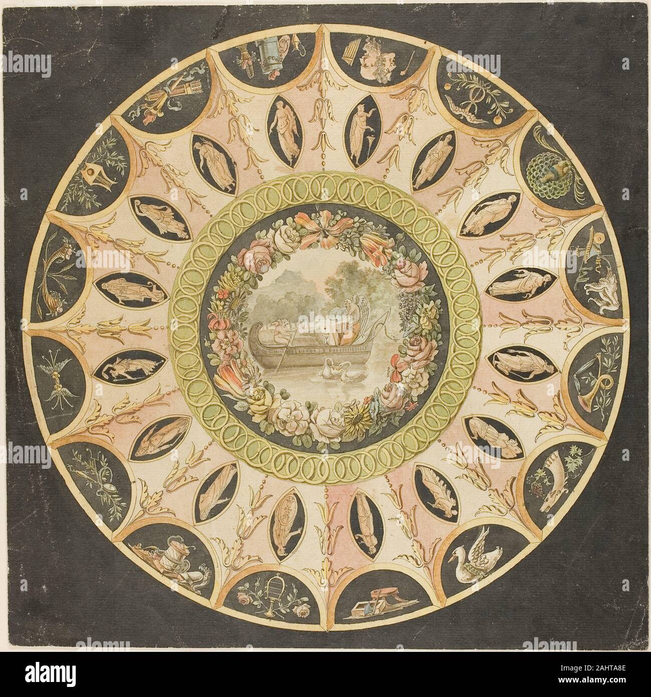 Unknown Florentine. Design for a Circular Ceiling Decoration. 1750–1899 ...