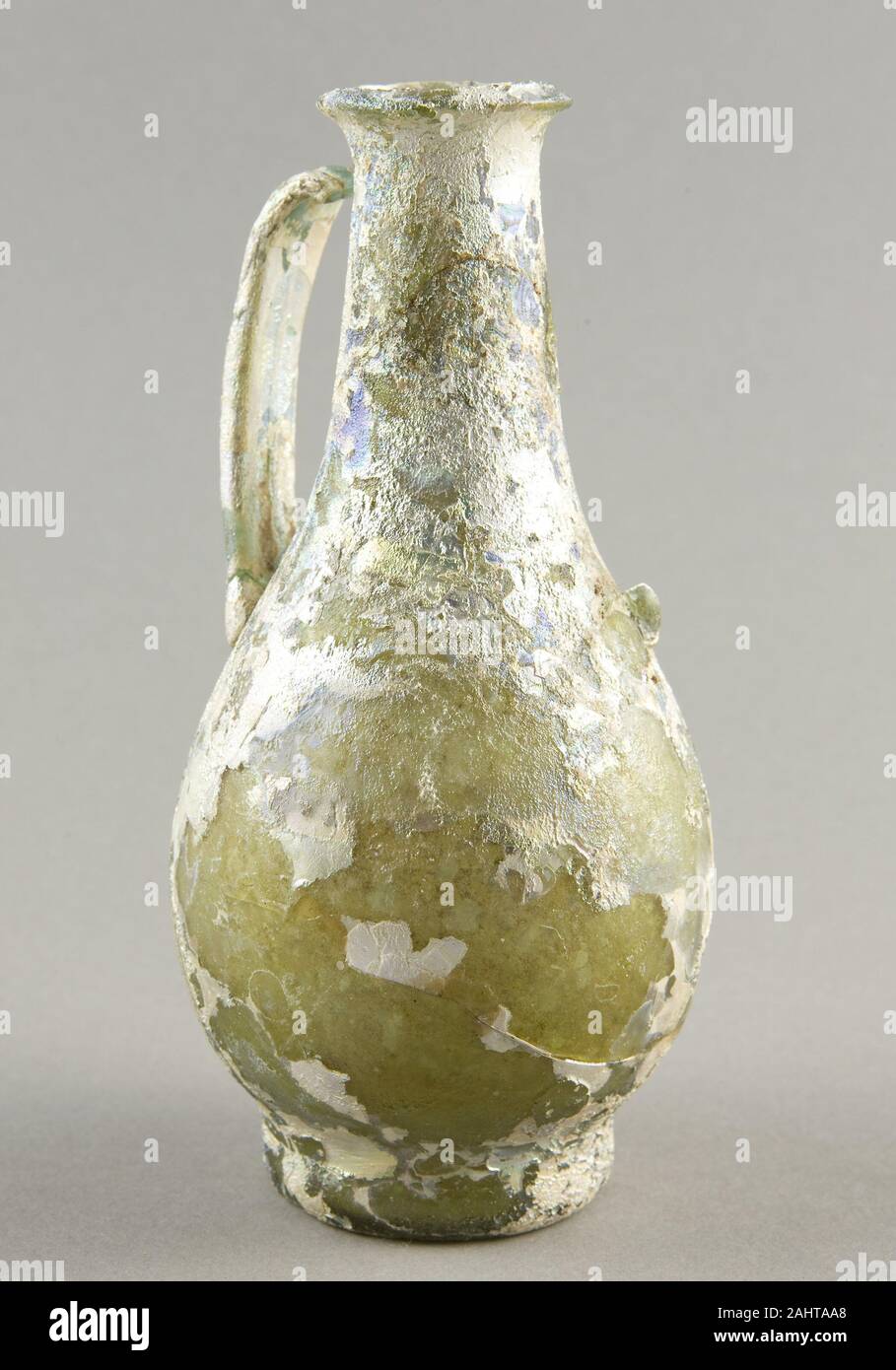 Ancient Roman. Pitcher. 101 AD–300 AD. Syria. Glass, blown technique ...