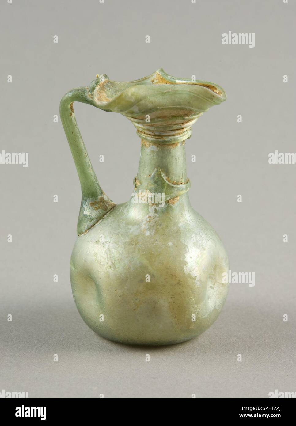 Ancient Roman. Pitcher. 101 AD–400 AD. Syria. Glass, blown technique ...