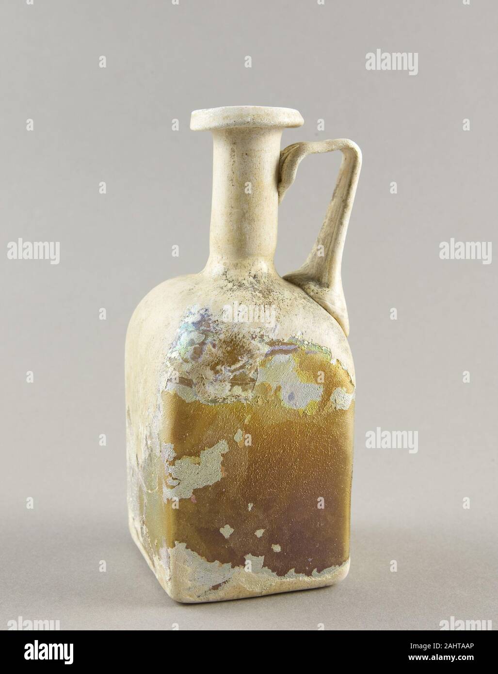 Ancient Roman. Pitcher. 101 AD–300 AD. Syria. Glass, blown technique ...