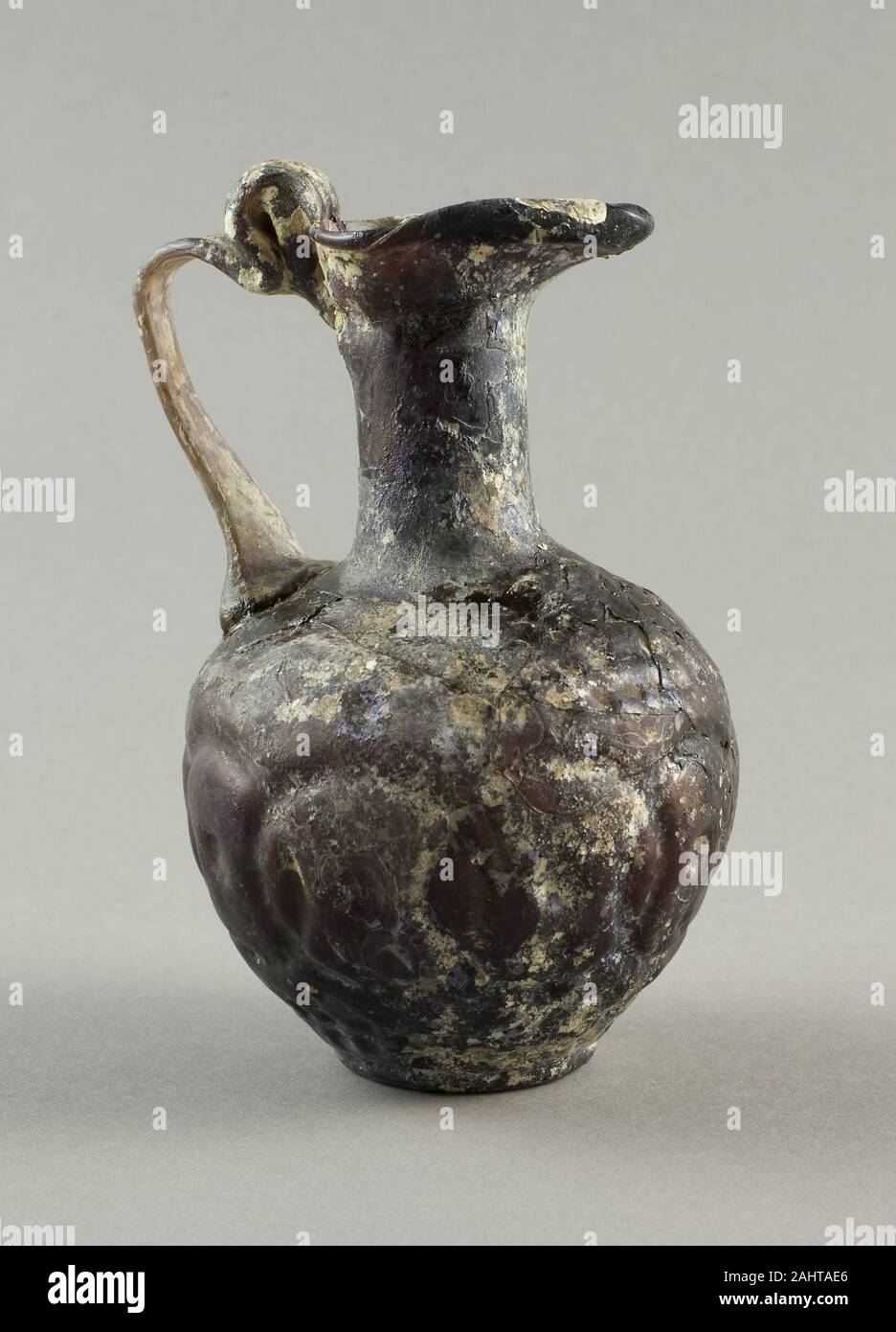Ancient Roman. Pitcher. 301 AD–500 AD. Syria. Glass, blown technique ...