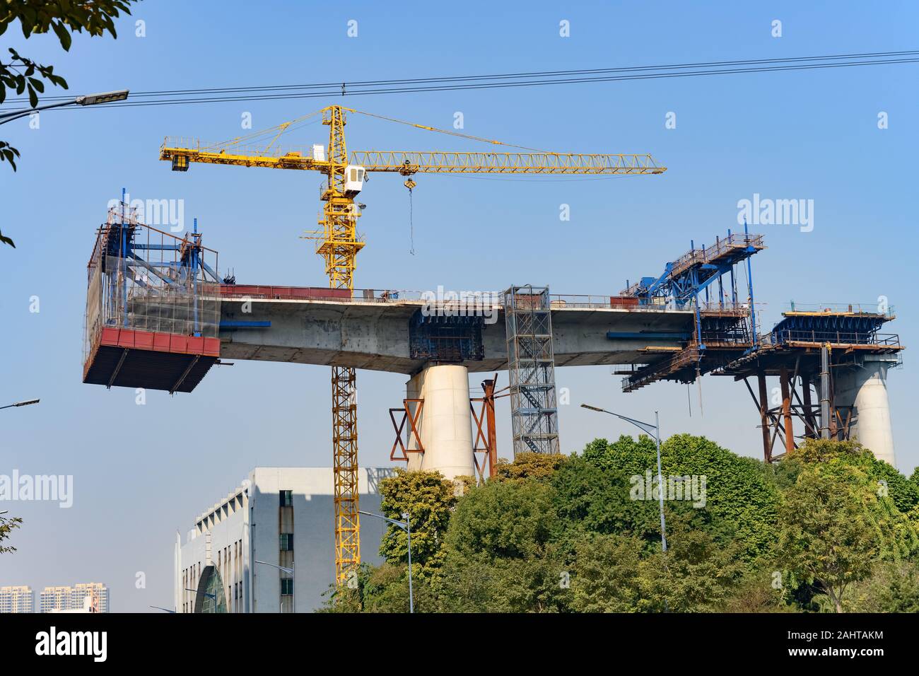 concrete highway under construction in a day time Stock Photo - Alamy