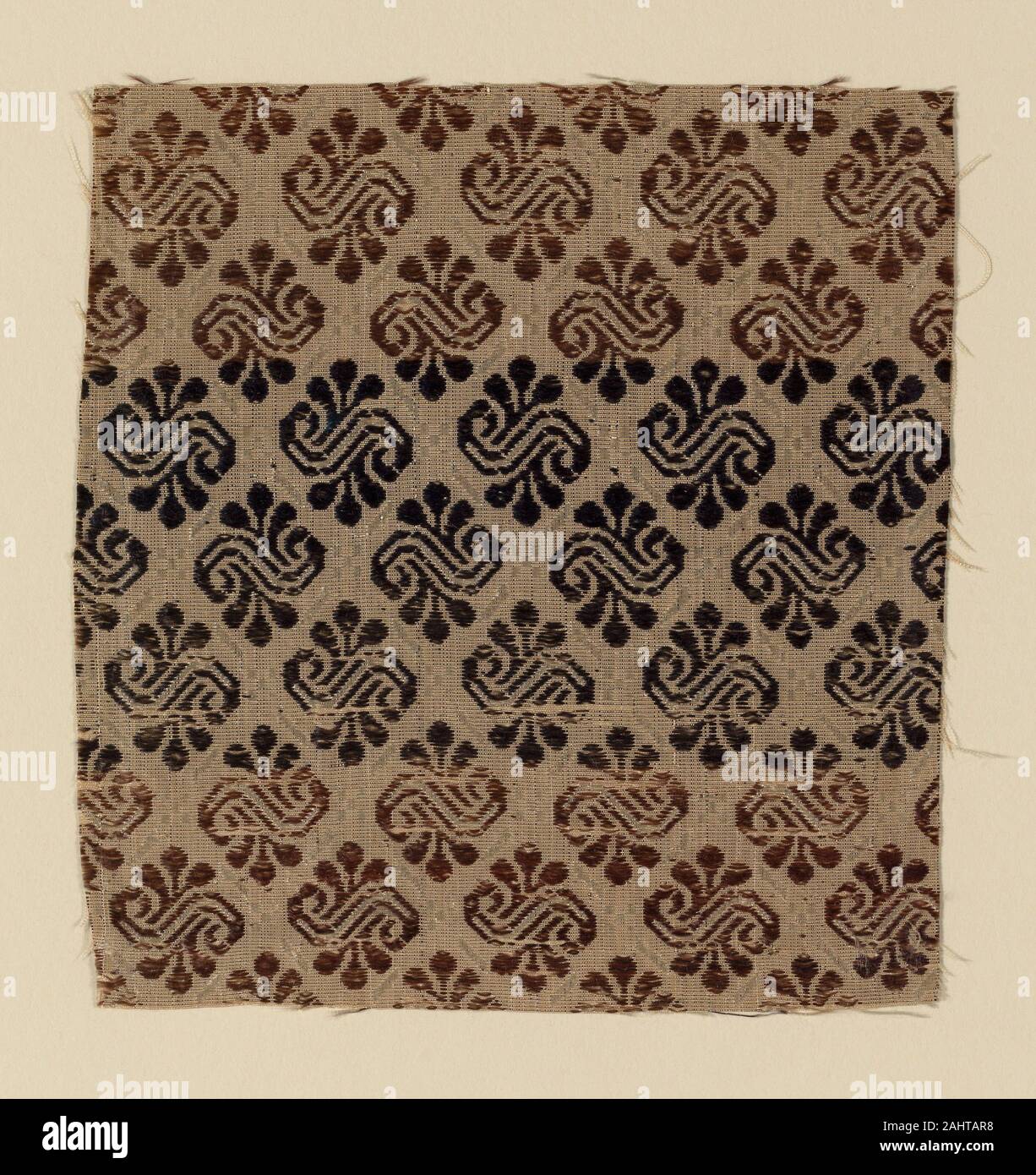Fragment. 1650–1700. Italy. Silk, plain weave with self-patterning ...