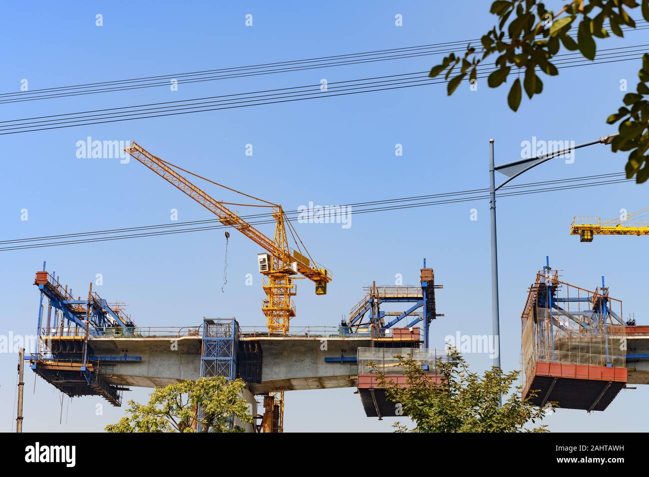 Concrete bridge unfinished road in hi-res stock photography and images ...