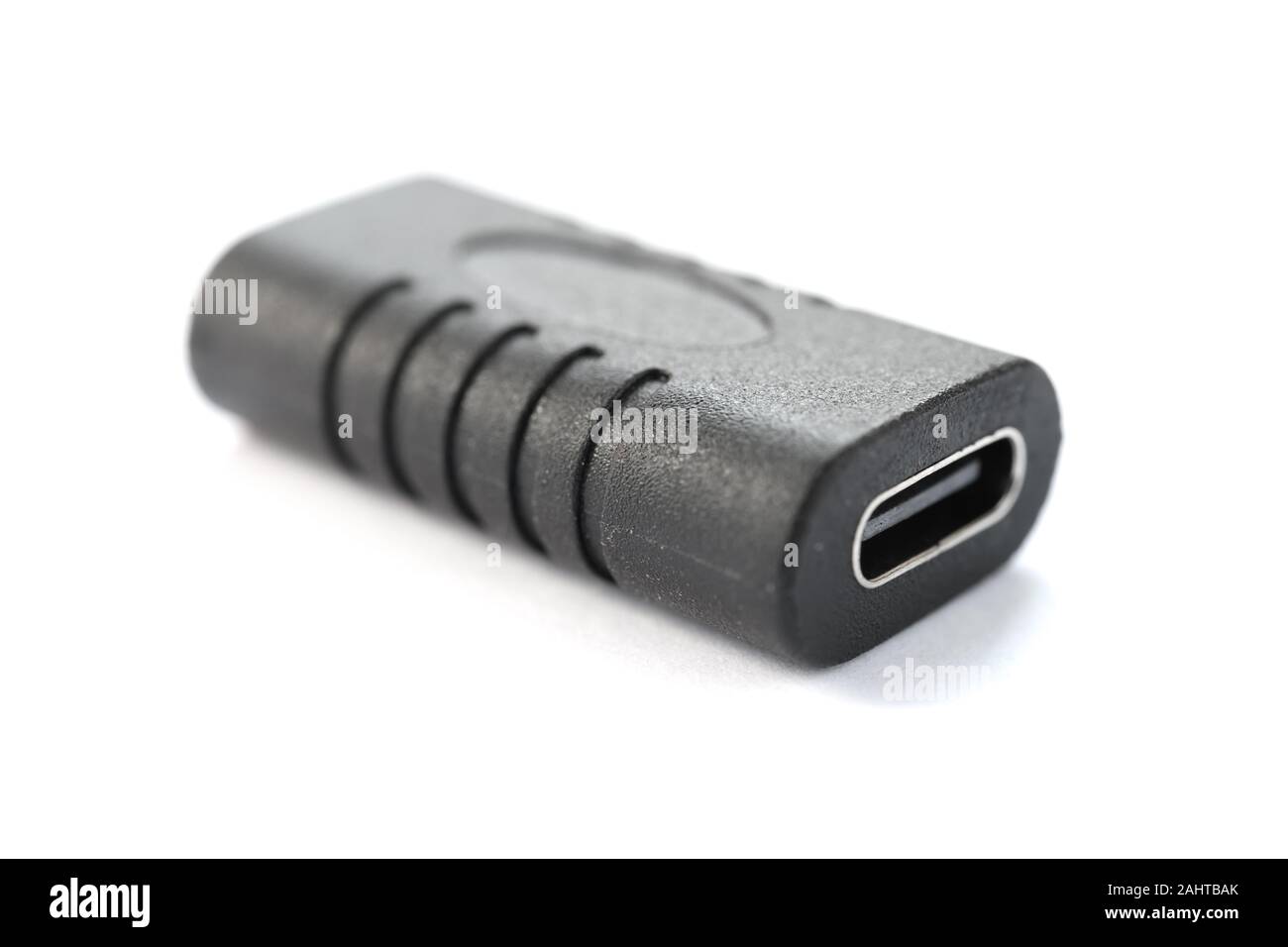 small usb adapter on a white background Stock Photo - Alamy