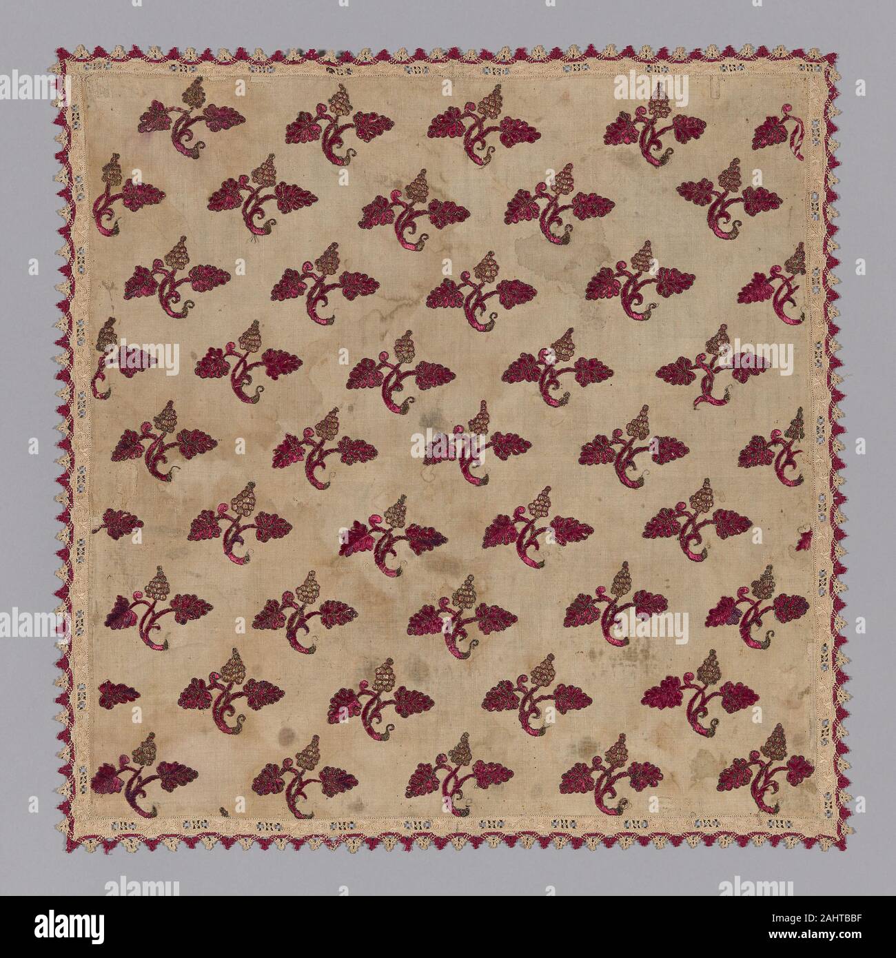 Cut and drawn thread work in overcast stitches hi-res stock photography ...