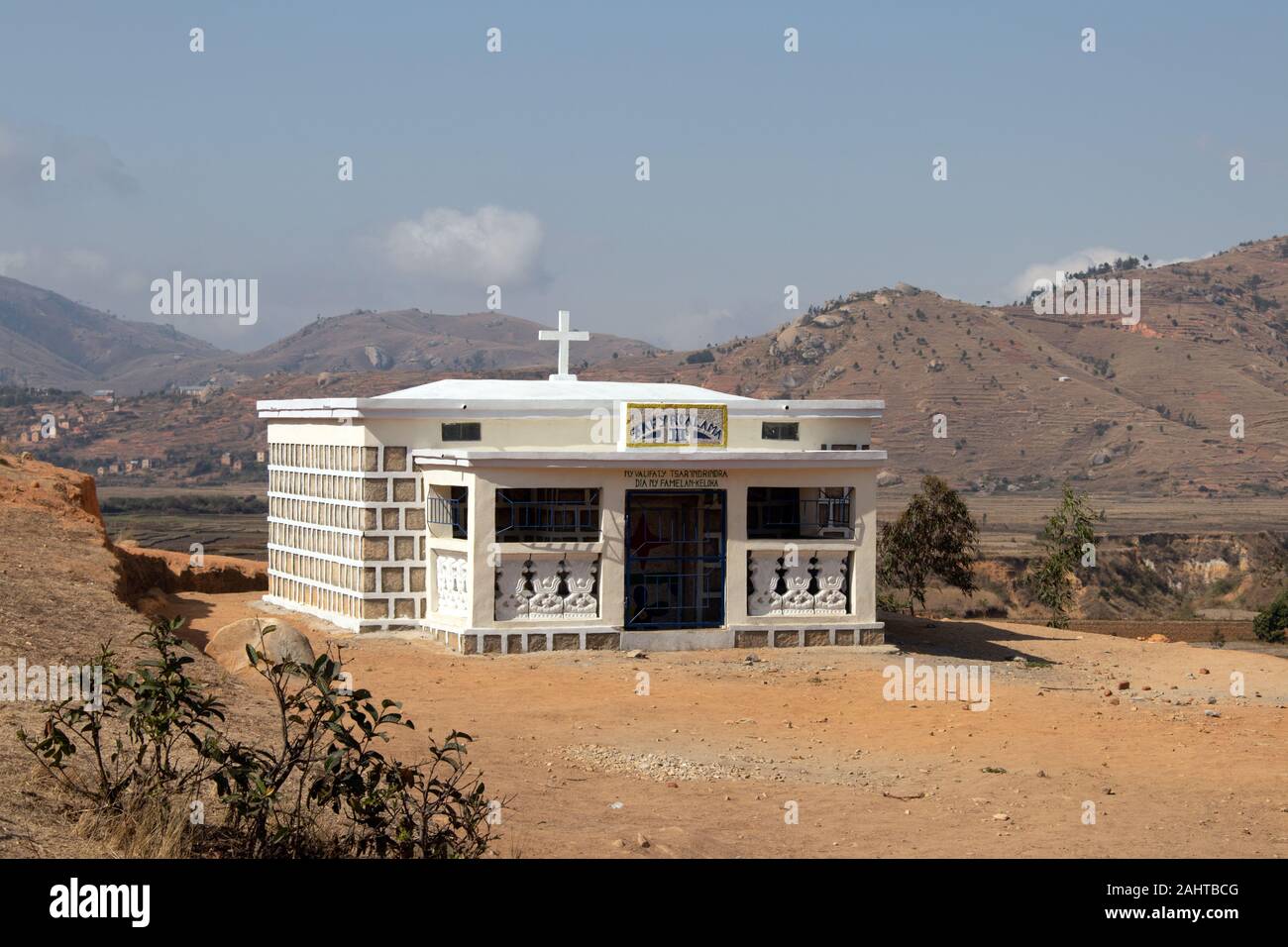 Tomb of Madagascar people, in the highlands of Madagascar Stock Photo ...