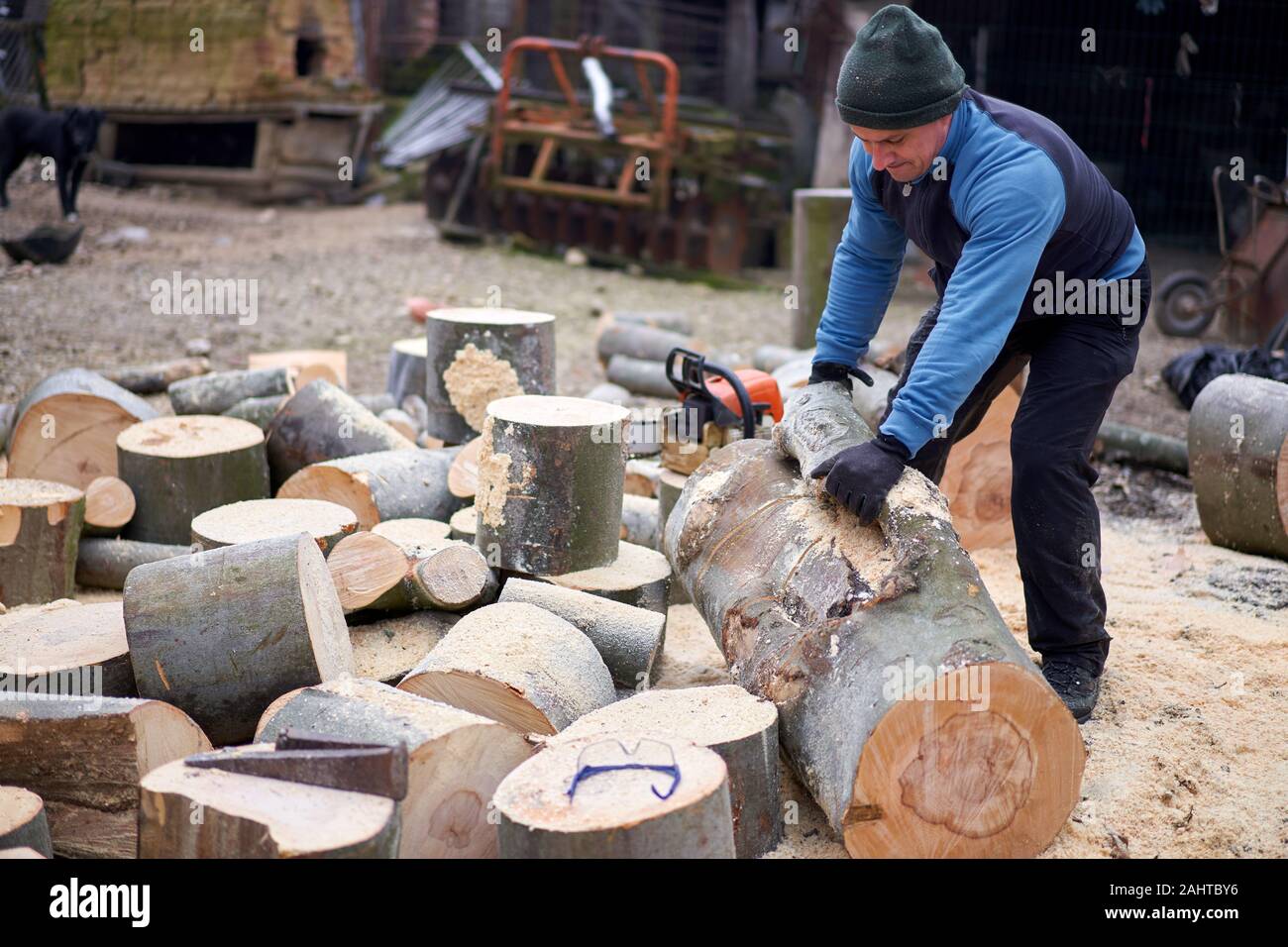 Saw buck for firewood hi-res stock photography and images - Alamy