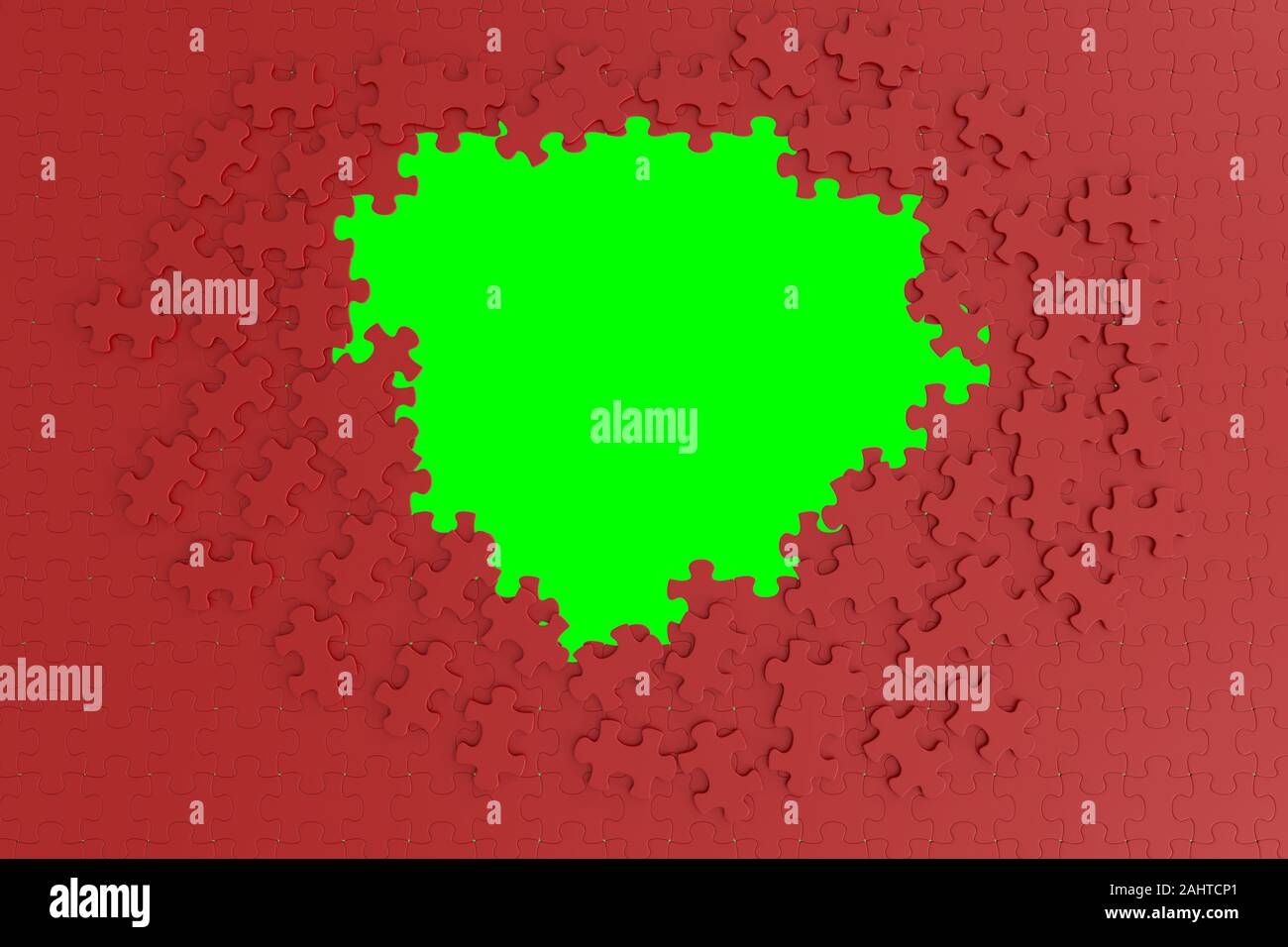 Solved red puzzle hi-res stock photography and images - Alamy