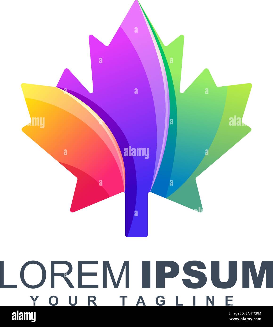 Maple leaf logo hi-res stock photography and images - Alamy