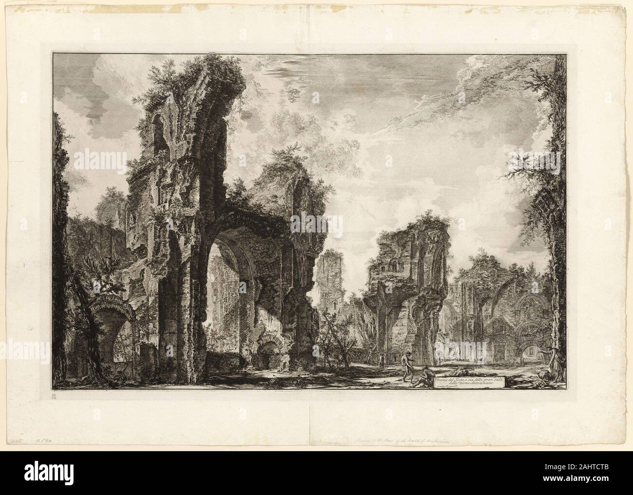 Giovanni Battista Piranesi. Ruins of the Xystus [a long open portico ...
