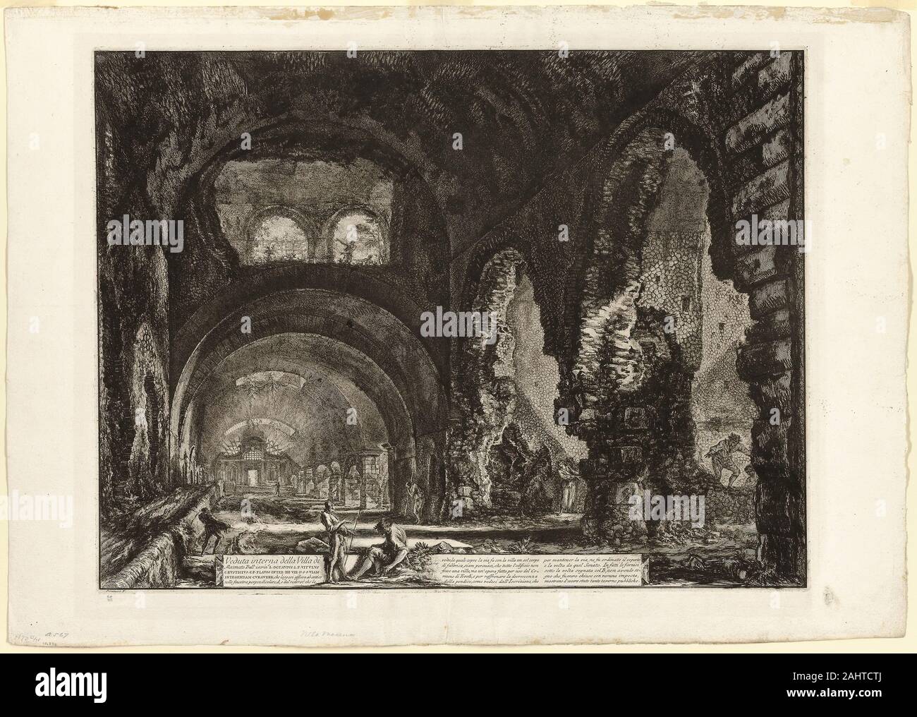 Giovanni Battista Piranesi. Interior view of the villa of Maecenas ...