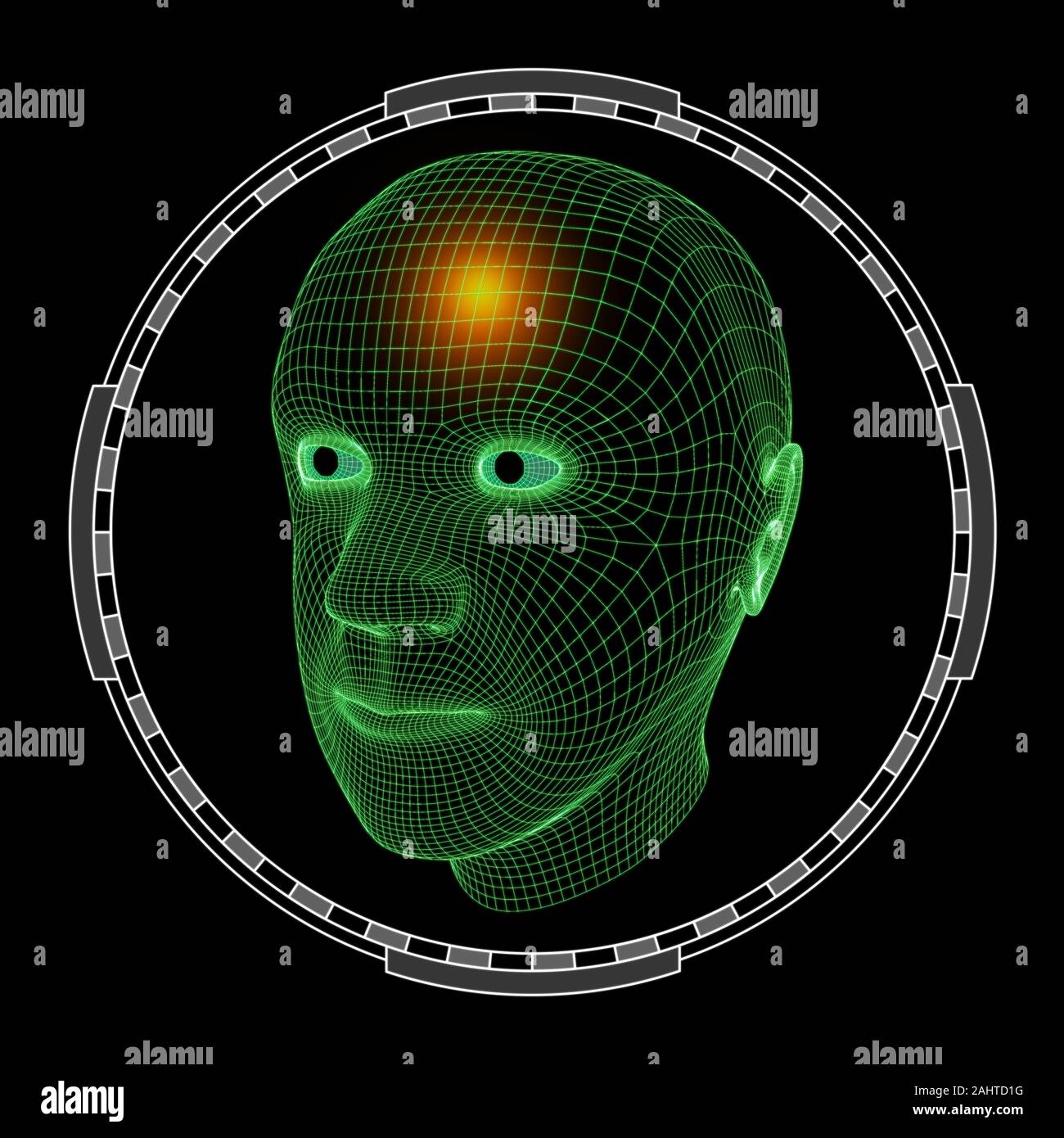 Design of 3d wireframe head hi-res stock photography and images - Alamy