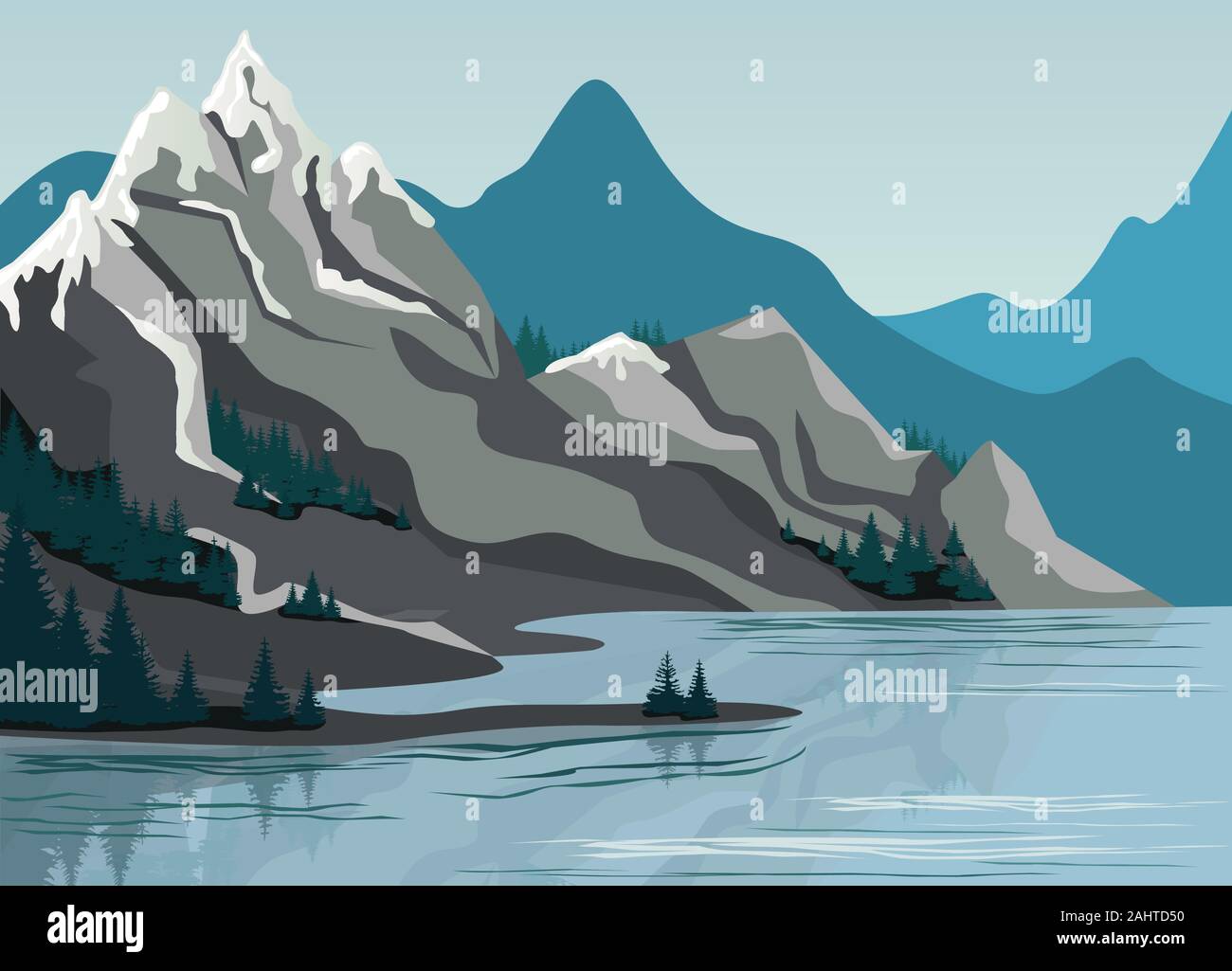 Mountain Range Graphic