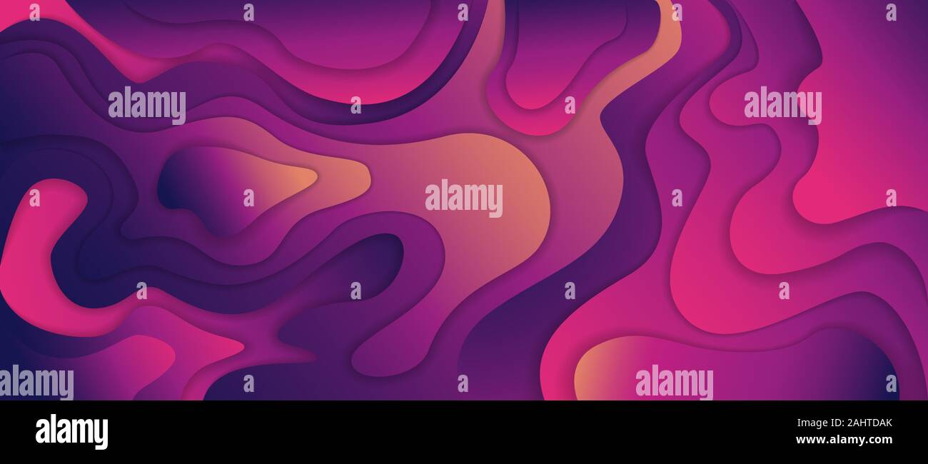 3d gradient background dynamic pink colorful liquid wave element ...