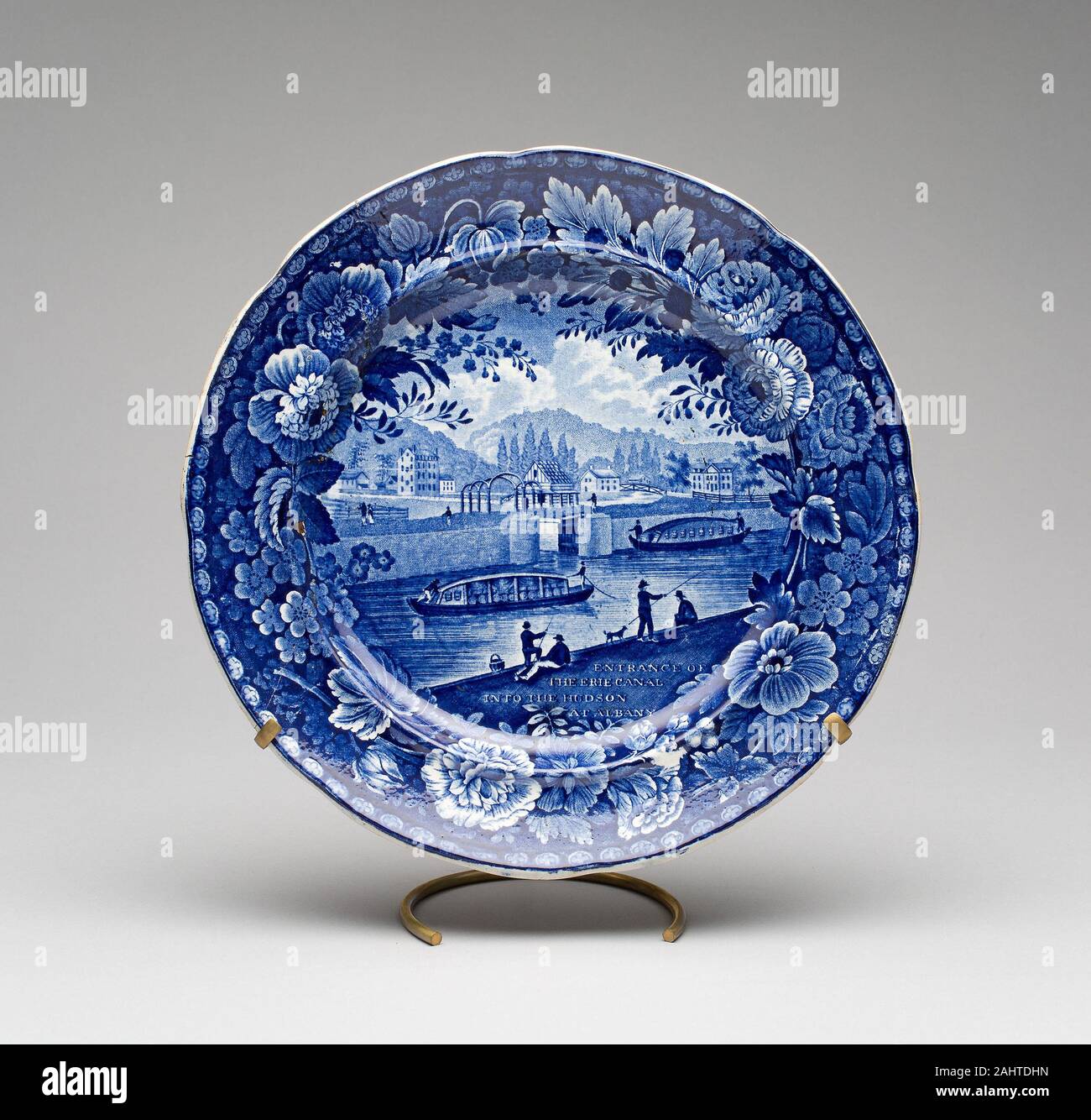 Enoch Wood and Sons. Plate. 1790–1818. Burslem. Earthenware Stock Photo ...