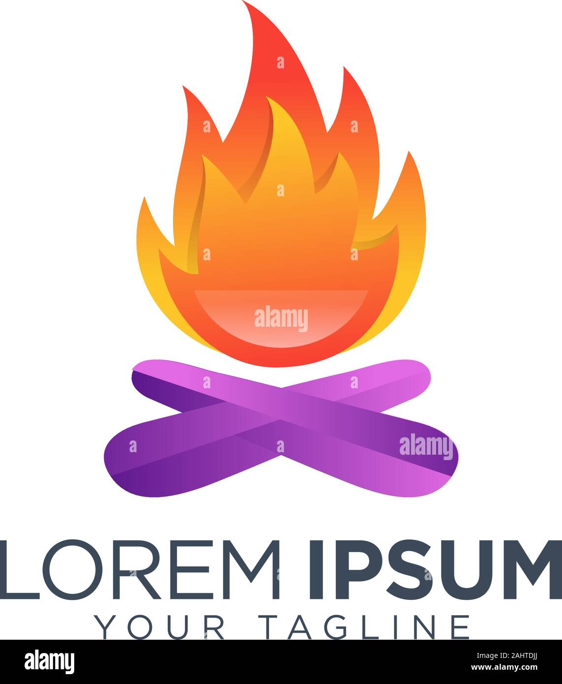 Bonfire logo hi-res stock photography and images - Alamy