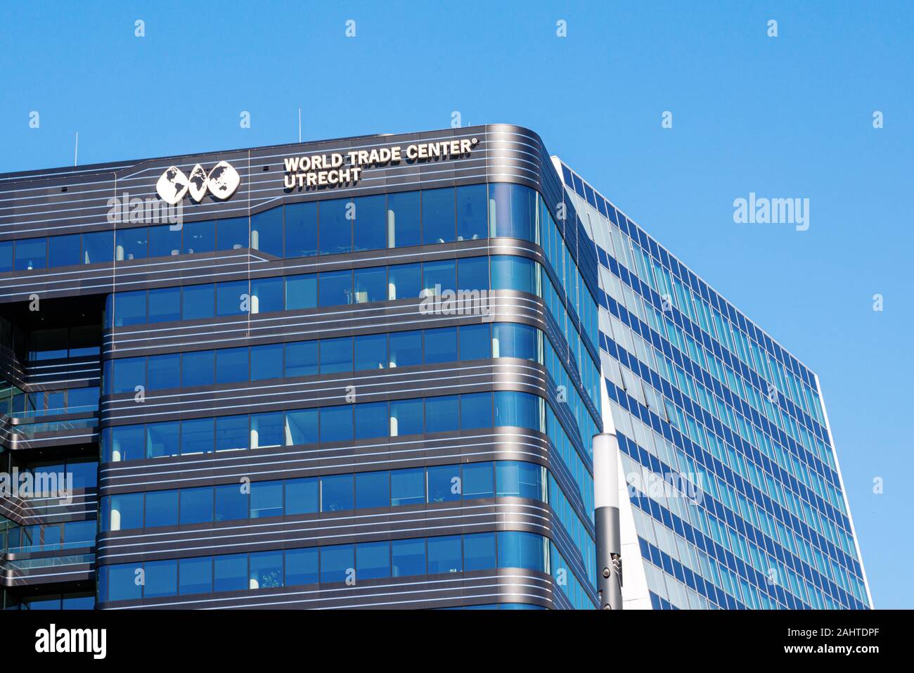 JAARBEURSPLEIN, UTRECHT, THE NETHERLANDS - SEPTEMBER 21, 2019: Facade ...