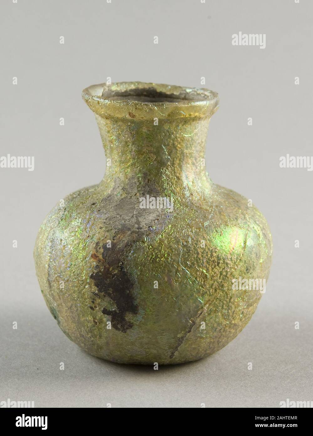 Ancient Roman. Jar. 101 AD–400 AD. Mediterranean Region. Glass, blown ...