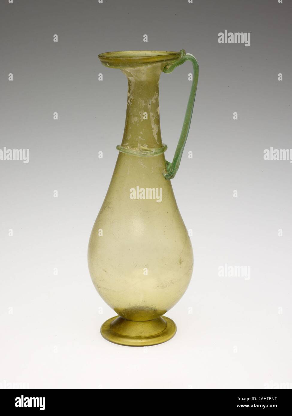 Ancient Roman. Jug. 301 AD–500 AD. Ancient Near East. Glass, blown ...