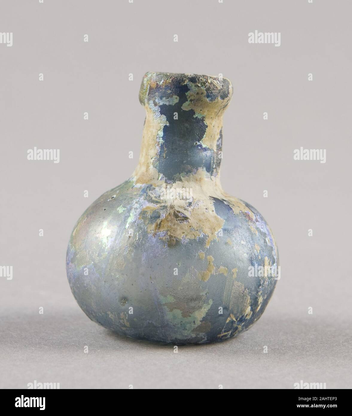 Ancient Mediterranean. Bottle. 1 AD–200 AD. Mediterranean Region. Glass ...