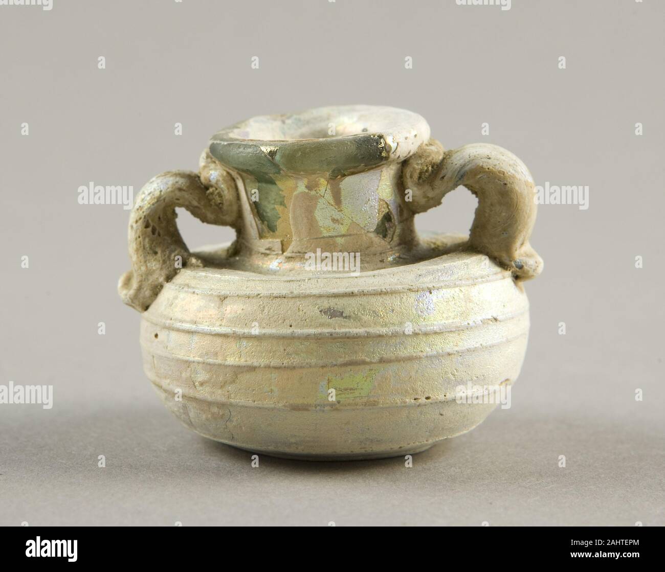 Ancient Roman. Jar. 101 AD–300 AD. Mediterranean Region. Glass Stock ...