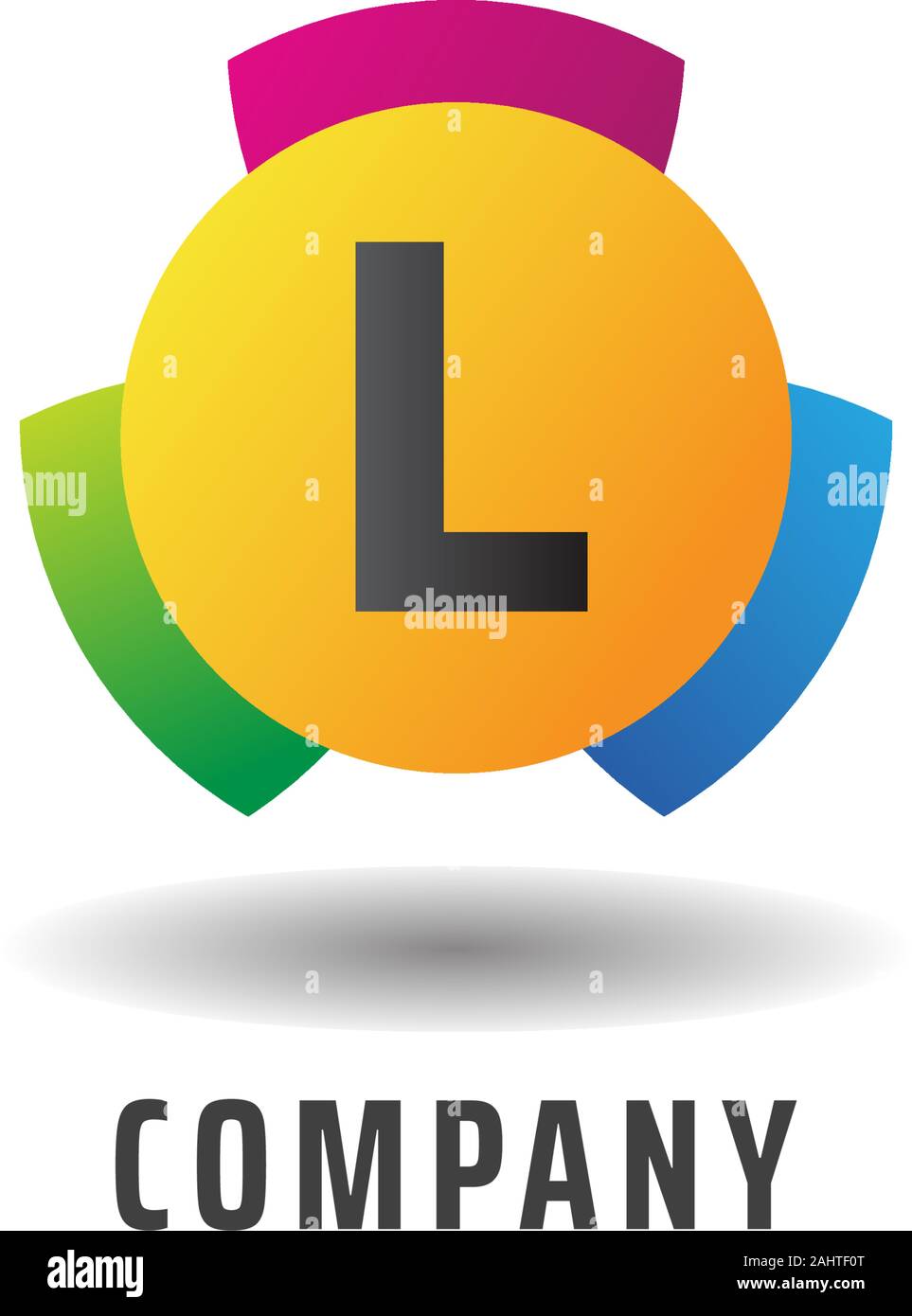 Letter L Cheerful Logo Concept, Colorful Alphabetical Logo Design ...