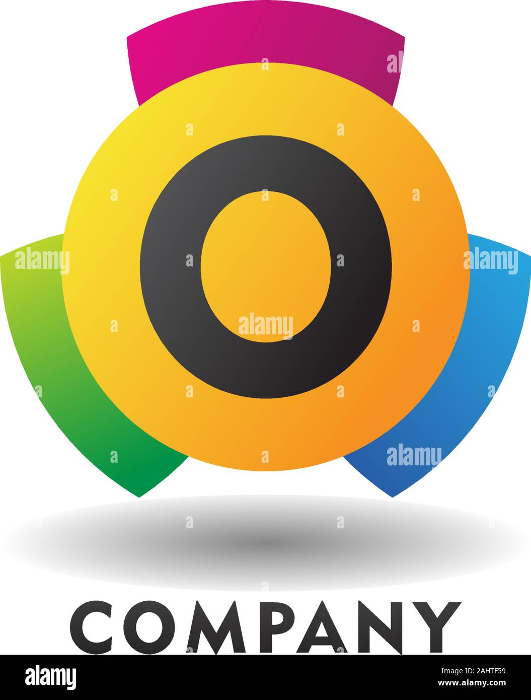 Letter O Cheerful Logo Concept, Colorful Alphabetical Logo Design ...