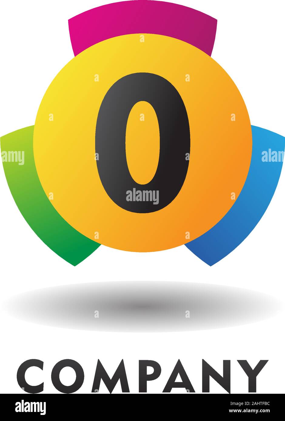 Number 0 Cheerful Logo Concept, Colorful Numeric Logo Design Template ...