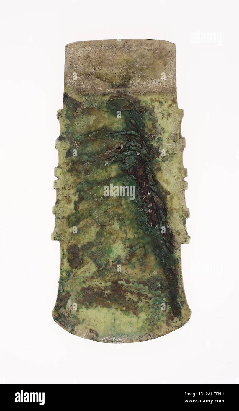 Notched Axe. 2000 BC–1000 BC. China. Jade Stock Photo - Alamy