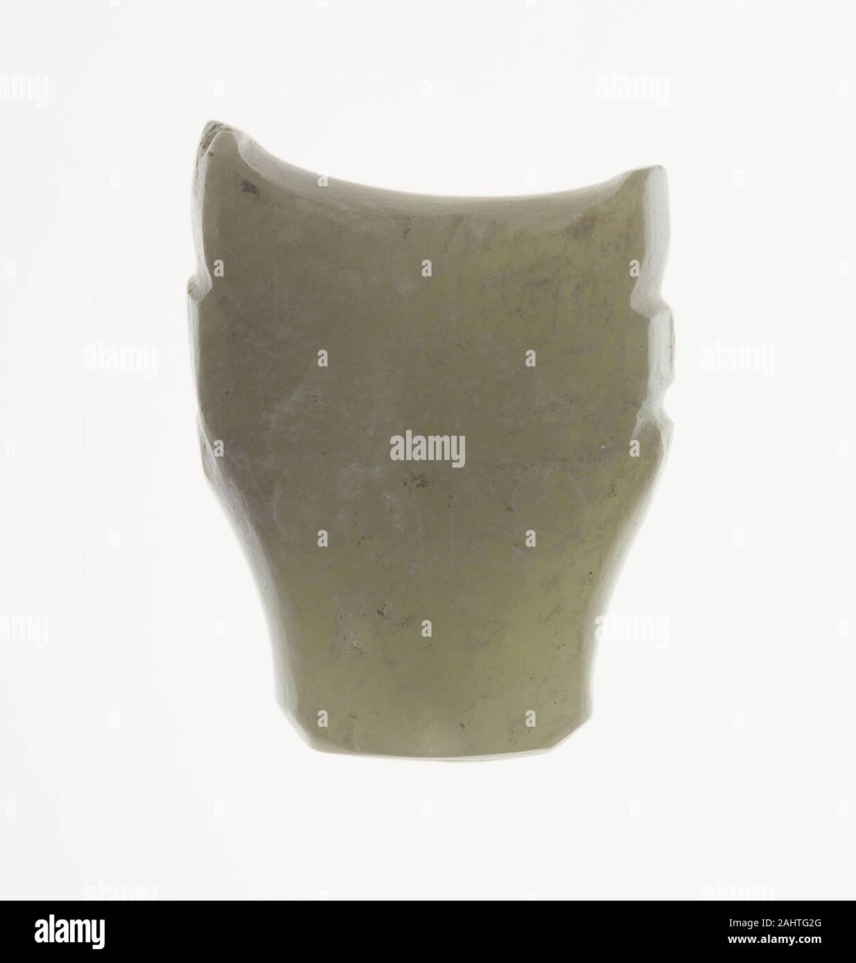 Plaque with Animal Head. 1300 BC–1000 BC. China. Jade Stock Photo - Alamy