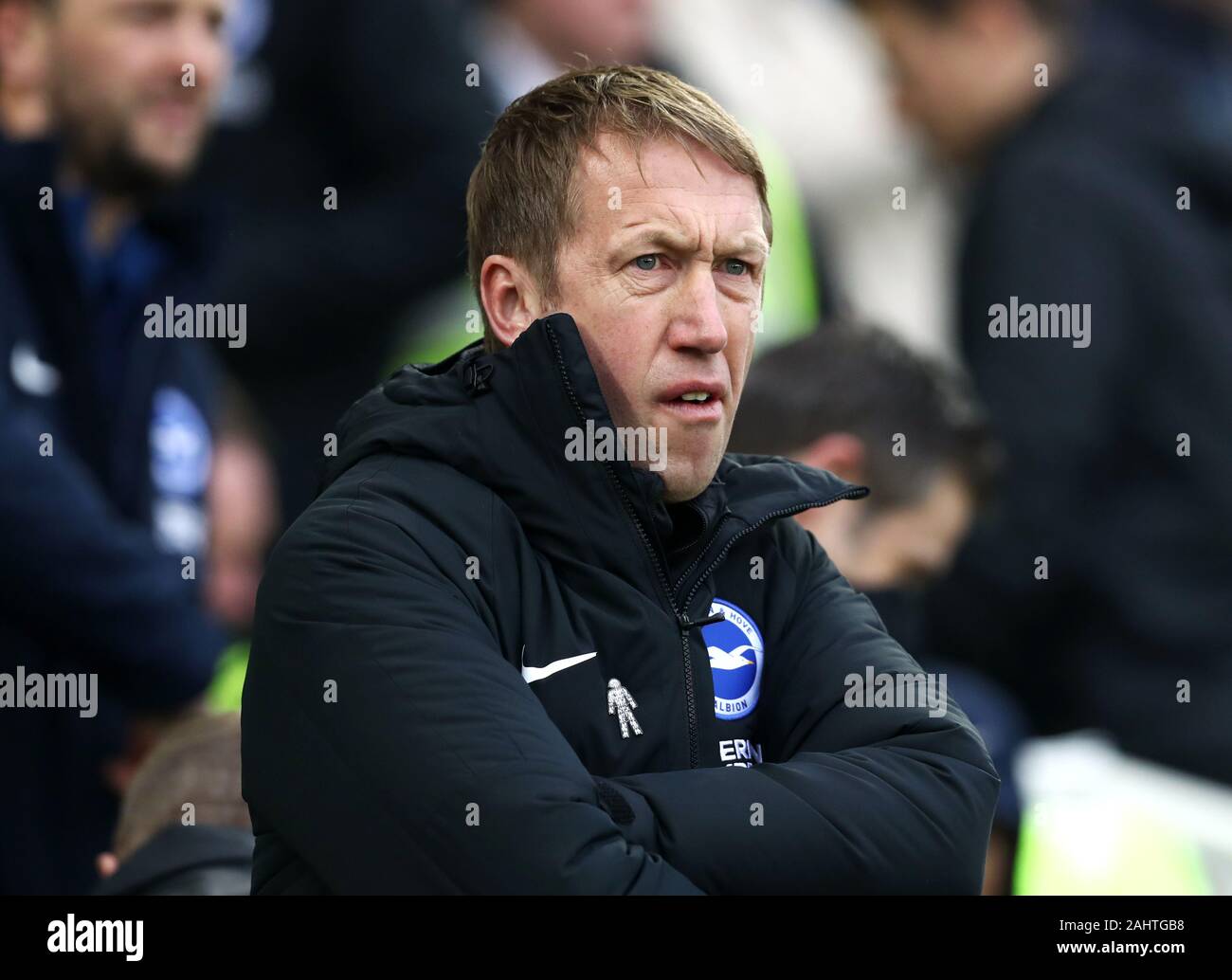 Brighton and Hove Albion manager Graham Potter during the Premier ...