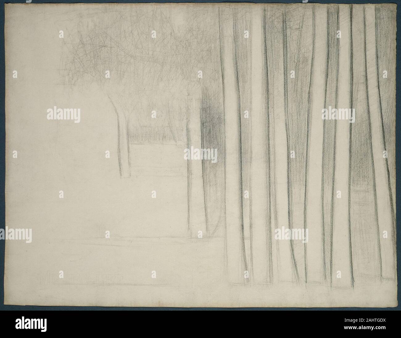 Georges Seurat. Tree Trunks (study for La Grande Jatte). 1884. France ...