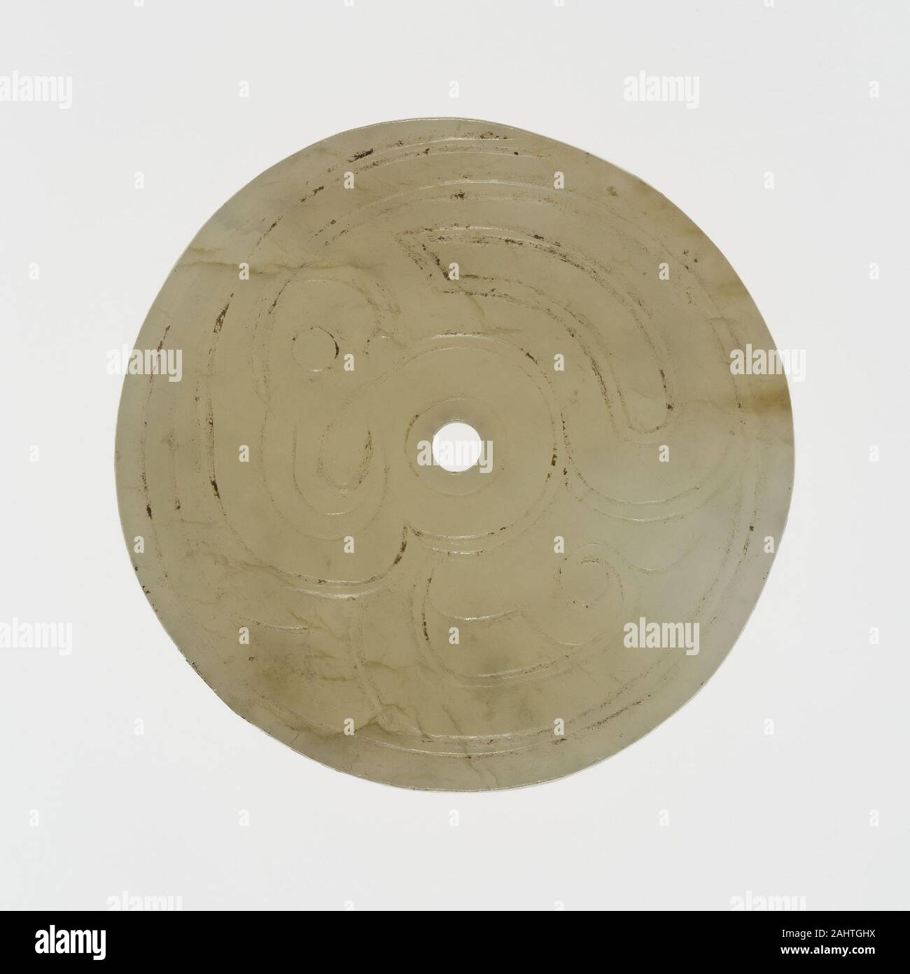 Pendant Disc. 1000 BC–800 BC. China. Jade Stock Photo - Alamy