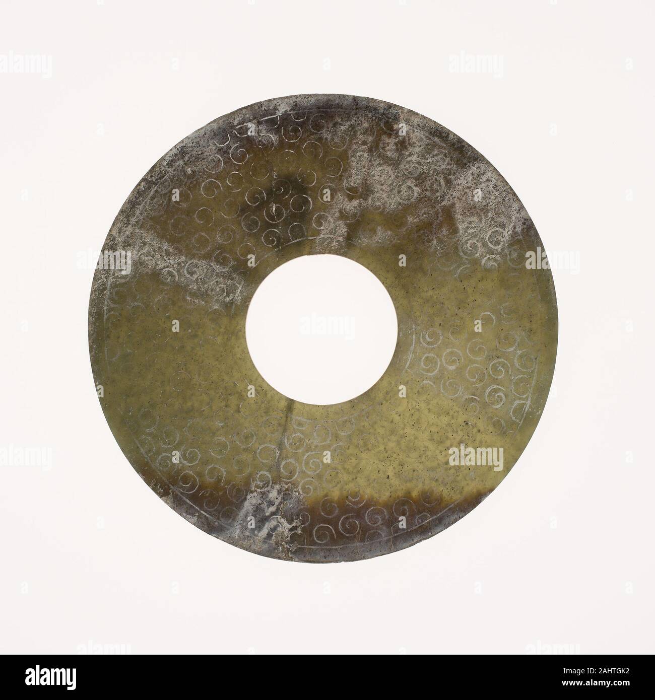 Disc (bi). 300 BC–100 BC. China. Jade Stock Photo - Alamy
