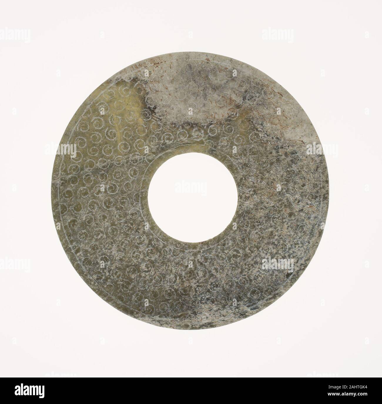 Disc (bi). 300 BC–100 BC. China. Jade Stock Photo - Alamy