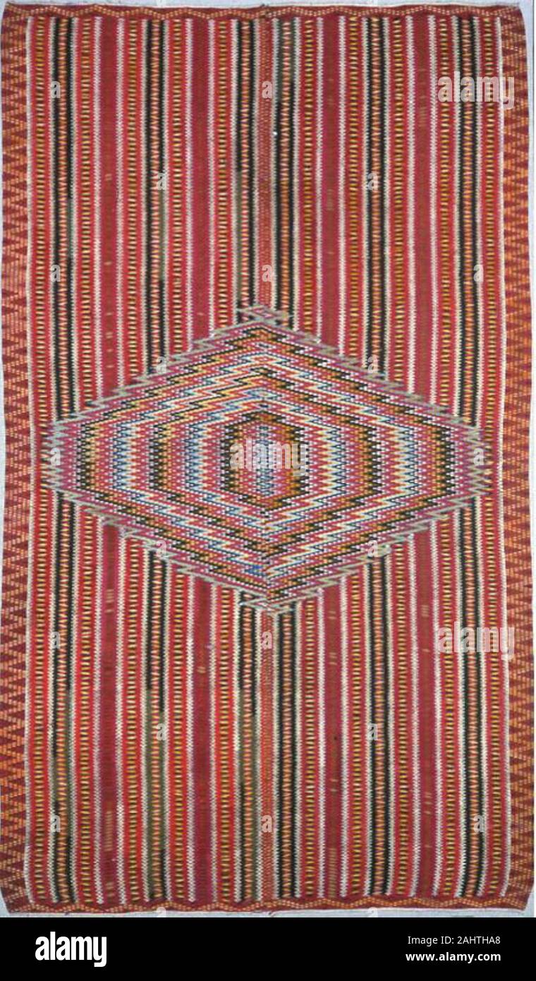 Sarape. 1750–1800. México. Cotton and wool, slit and single dovetail ...