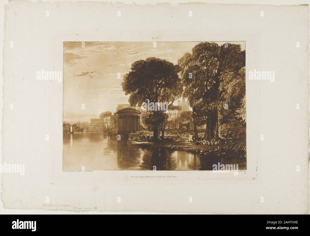 Joseph Mallord William Turner. Isleworth, plate 63 from Liber Studiorum ...